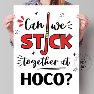 Printable HOCO Field Hockey Proposal Sign | Can We Stick Together at ...