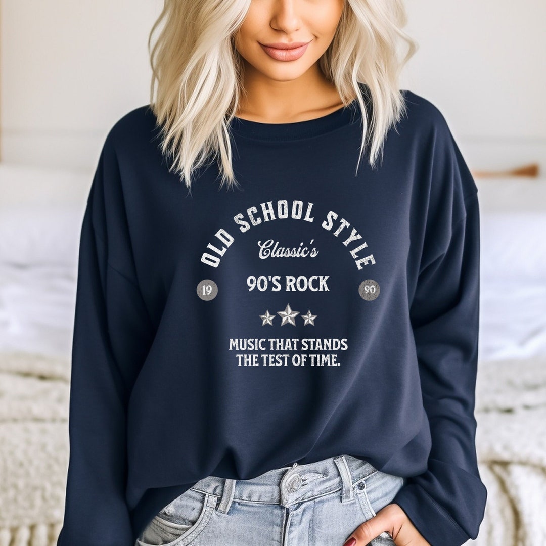 Retro Rock Music Sweatshirt,vintage Grunge 90’s Rock Shirt,nostalgic ...