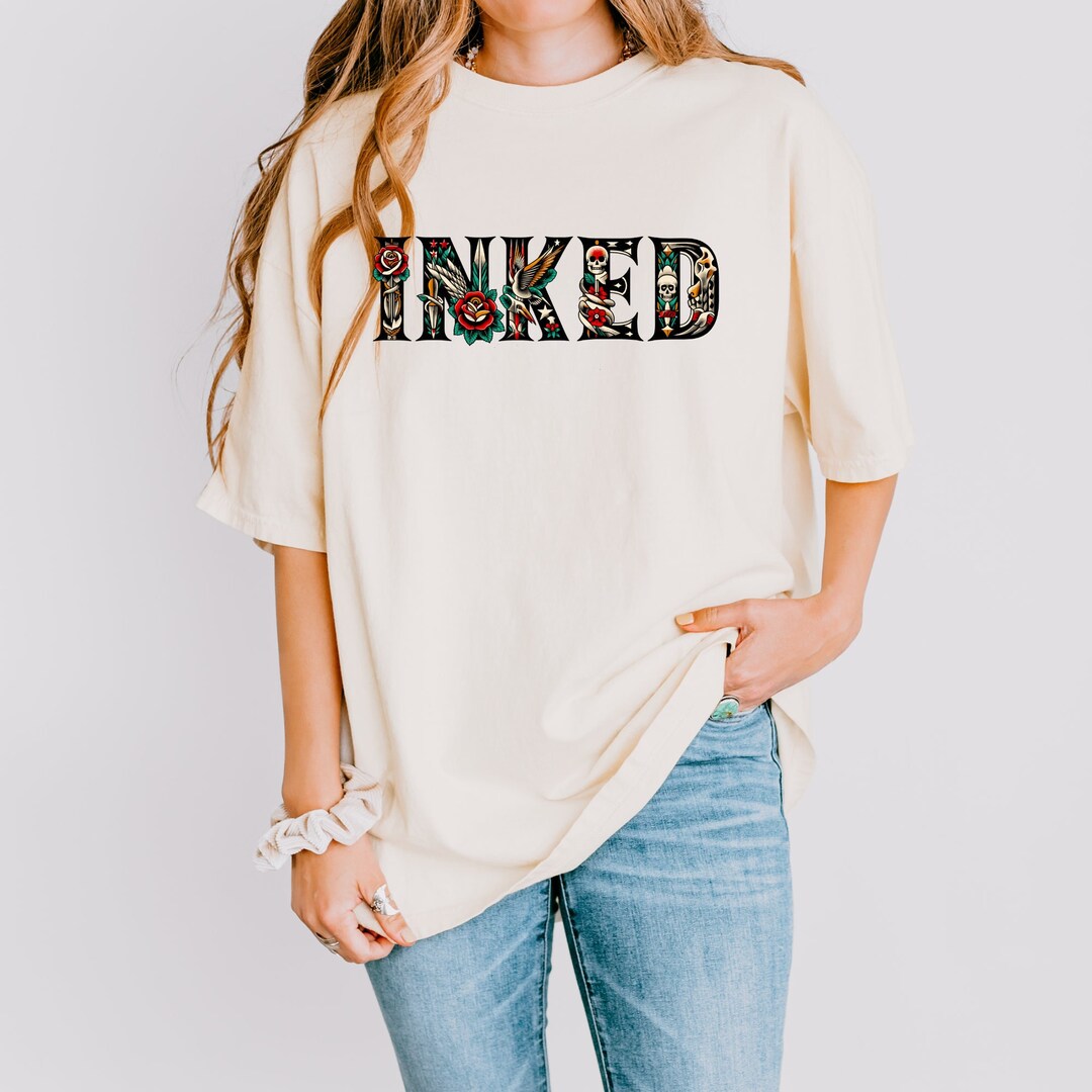 Comfort Color Inked Tattoo Shirt, Tattoo Lover Shirt, Tattoo Artist ...