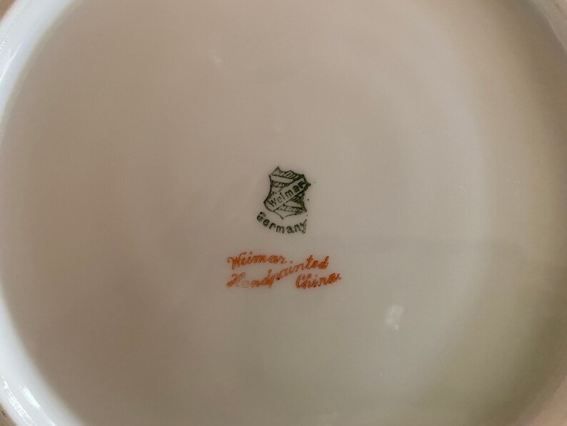 Beautiful Vintage Weimar Hand Painted Plate - Etsy