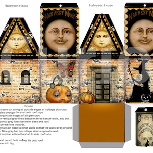 Printable Halloween Haunted Houses: Whimsical Decor (PDF) - Etsy