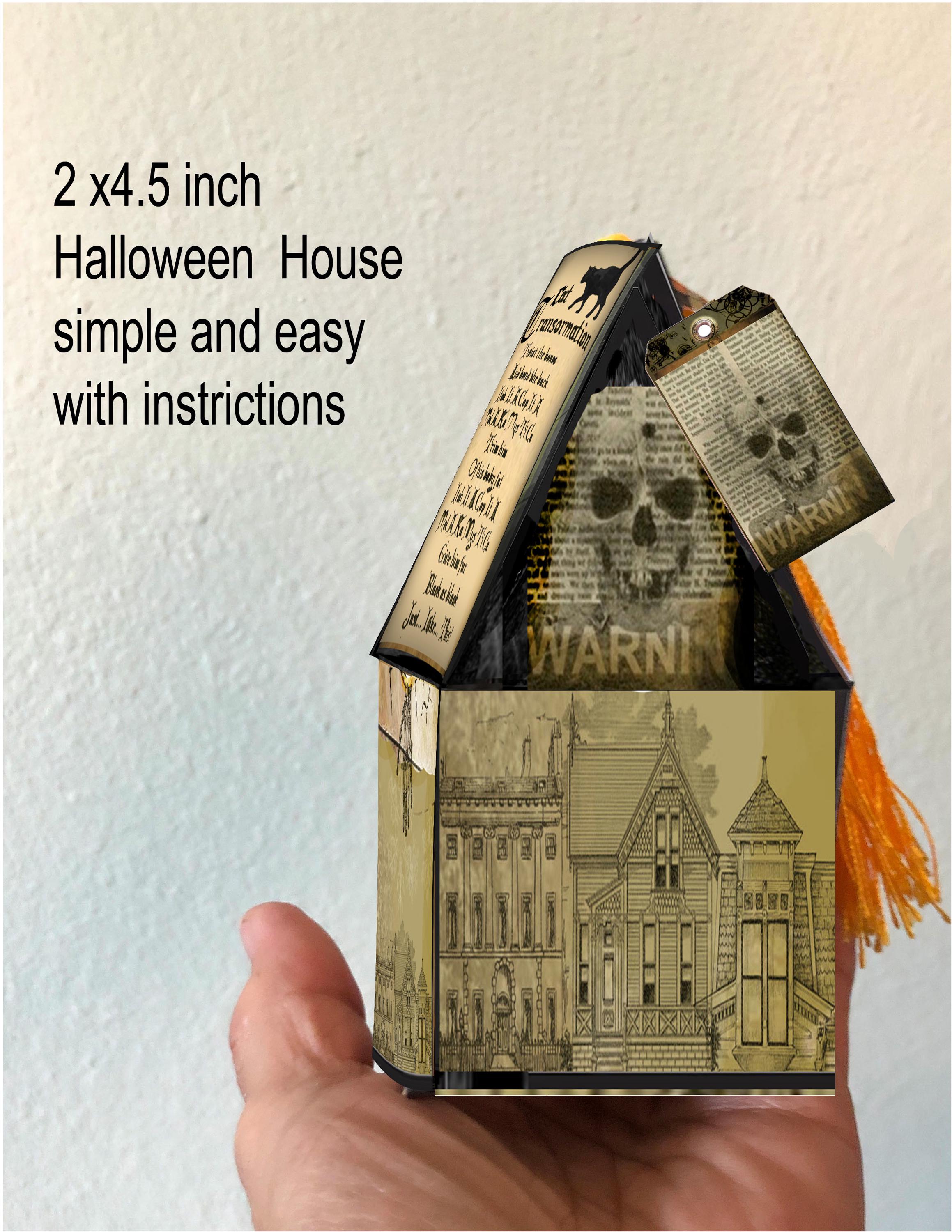 Printable Halloween Haunted Houses: Gothic Spooky Decor (PDF & JPEG) - Etsy