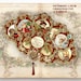 Printable Christmas Victorian Fan Craft Project Holidays Lovely Santa ...