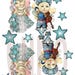 Printable Moon and Star Dolls Watercolor Double Sided Ornaments Clip ...