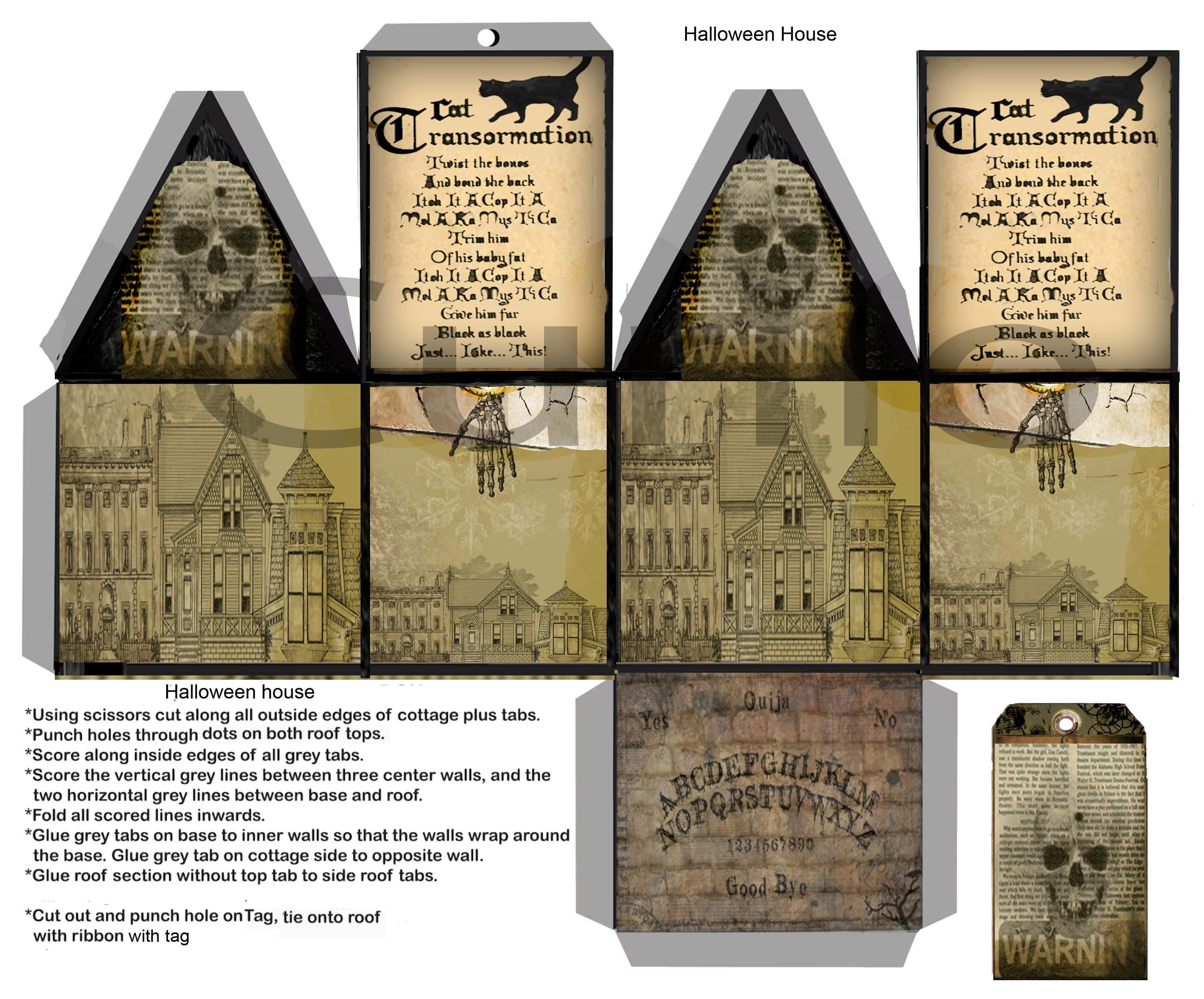 Printable Halloween Haunted Houses: Gothic Spooky Decor (PDF & JPEG) - Etsy