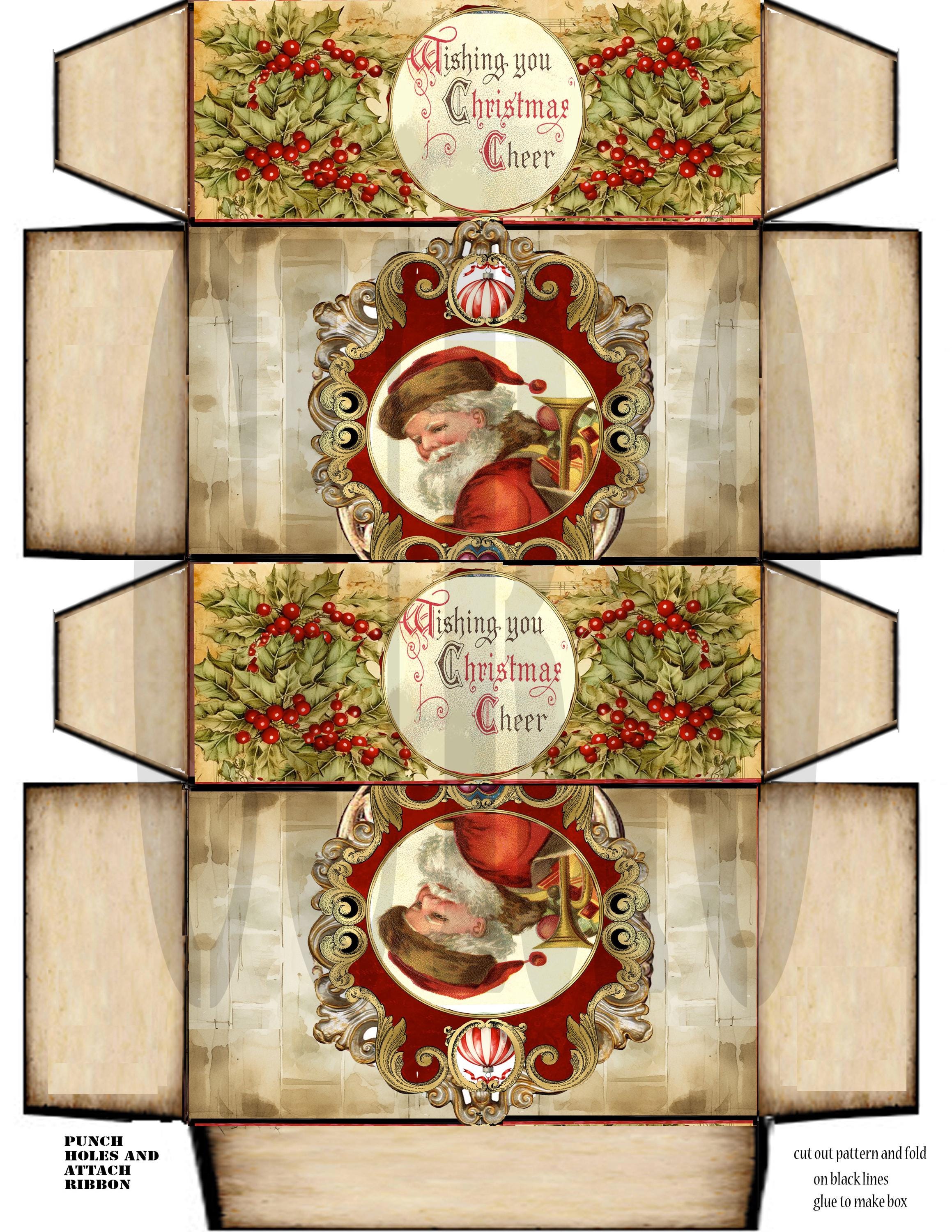Printable Victorian Themed Small Boxes 5x3x2 Inch Three Slightly ...