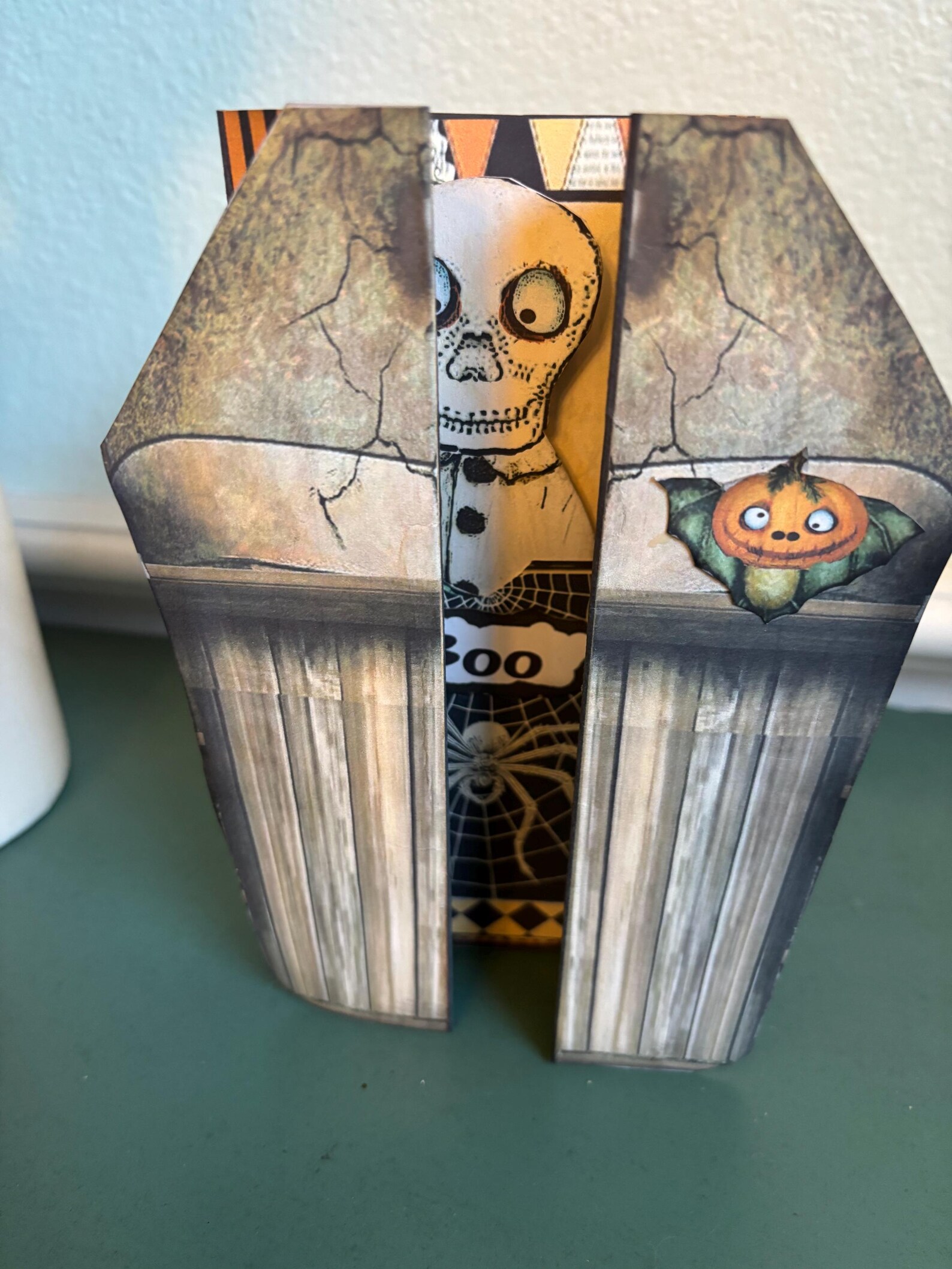 Halloween Foldable Card, Coffin, Skeleton, Craft Project (jpeg Only) - Etsy