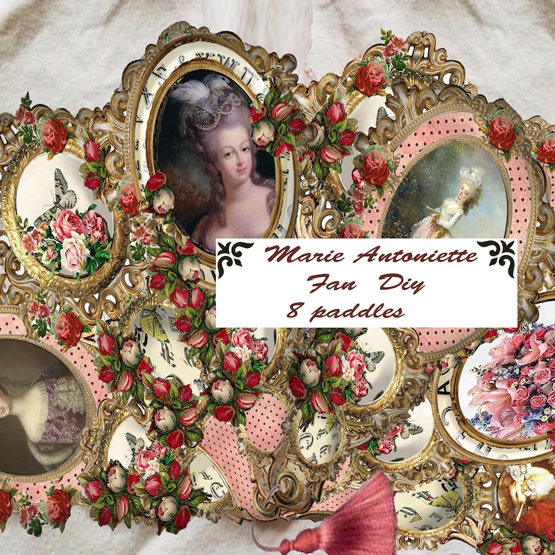 Victorian Fan Printable - Etsy