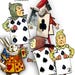 Printable Alice in Wonderland Paper Dolls : Ephemera (5x7 Inch, JPEG ...