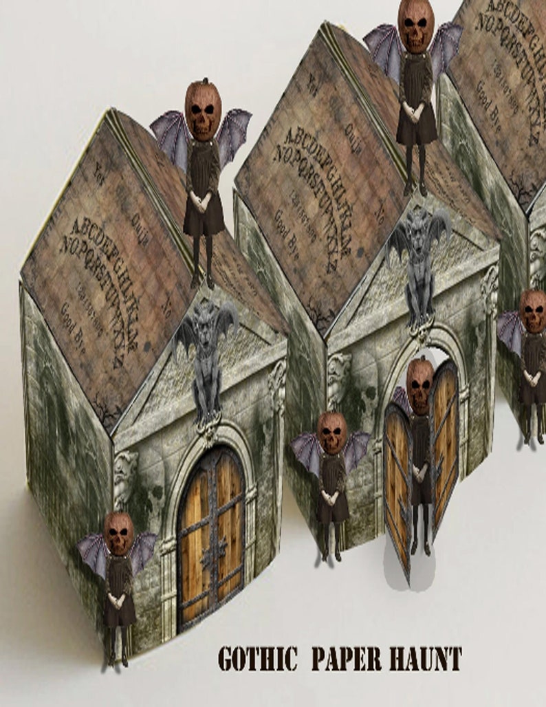 Printable Halloween Haunted House DIY Gothic Style Steampunk Instant ...