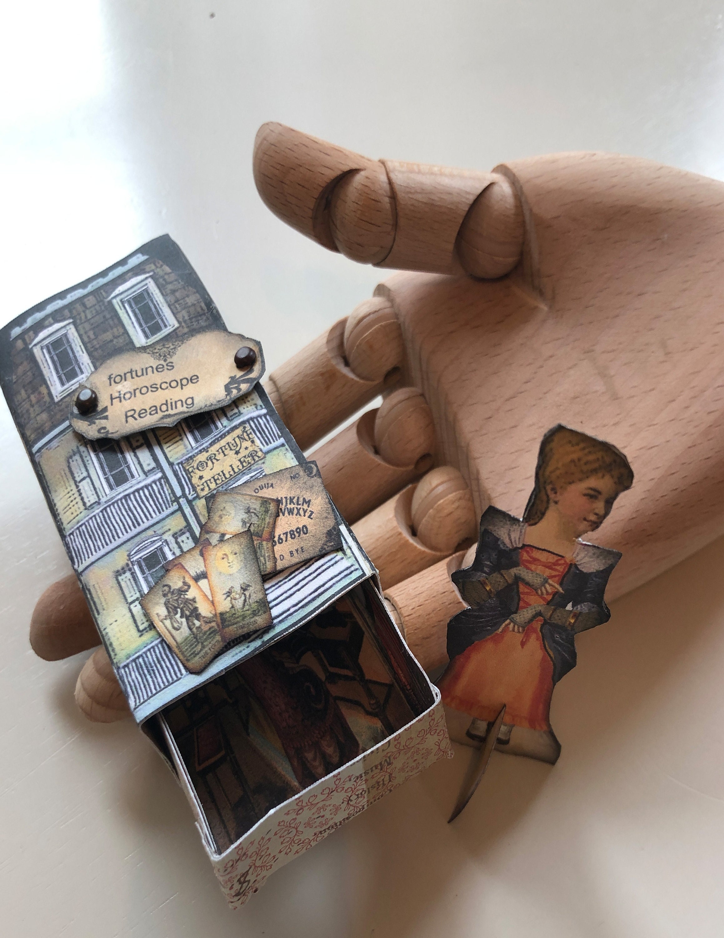 Printable Victorian Fortune Teller Matchbox: Gothic Halloween Decor ...