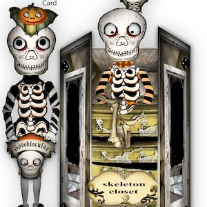 Halloween Mix and Match Skeleton Dolls With Cabinet Card for ...