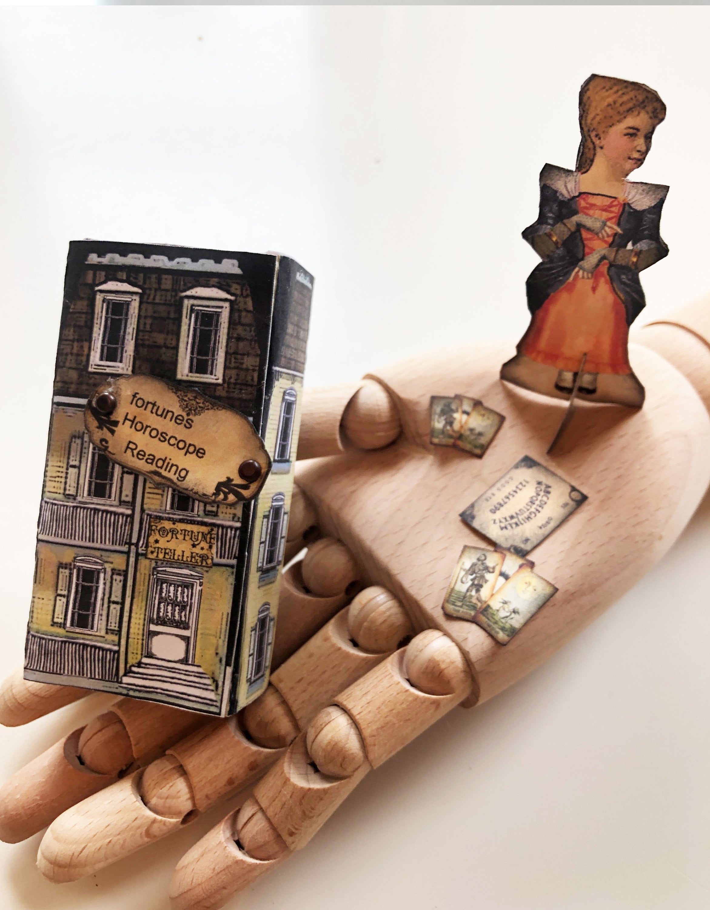 Printable Victorian Fortune Teller Matchbox: Gothic Halloween Decor ...