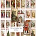 Printable 1x2 Domino Collage Sheet Christmas Victorian Holiday Themed ...
