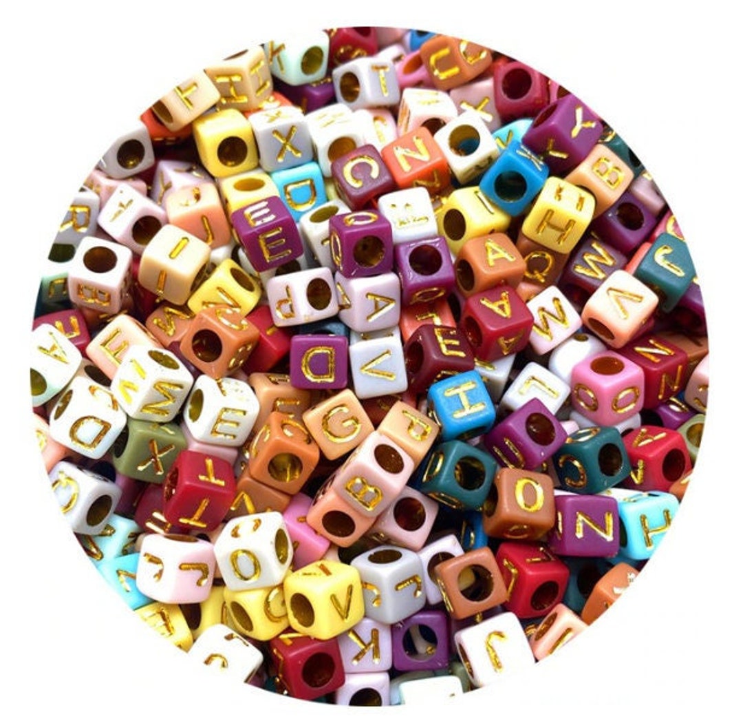 Letter Alphabet Beads Rave Kandi DIY Bracelet - Etsy