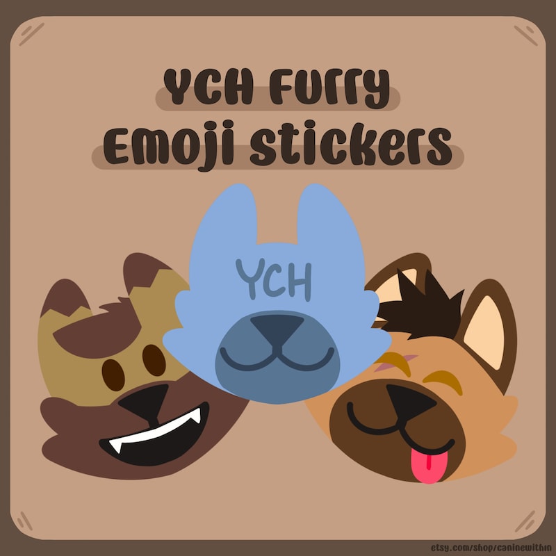 Furry Sticker Packs - Etsy