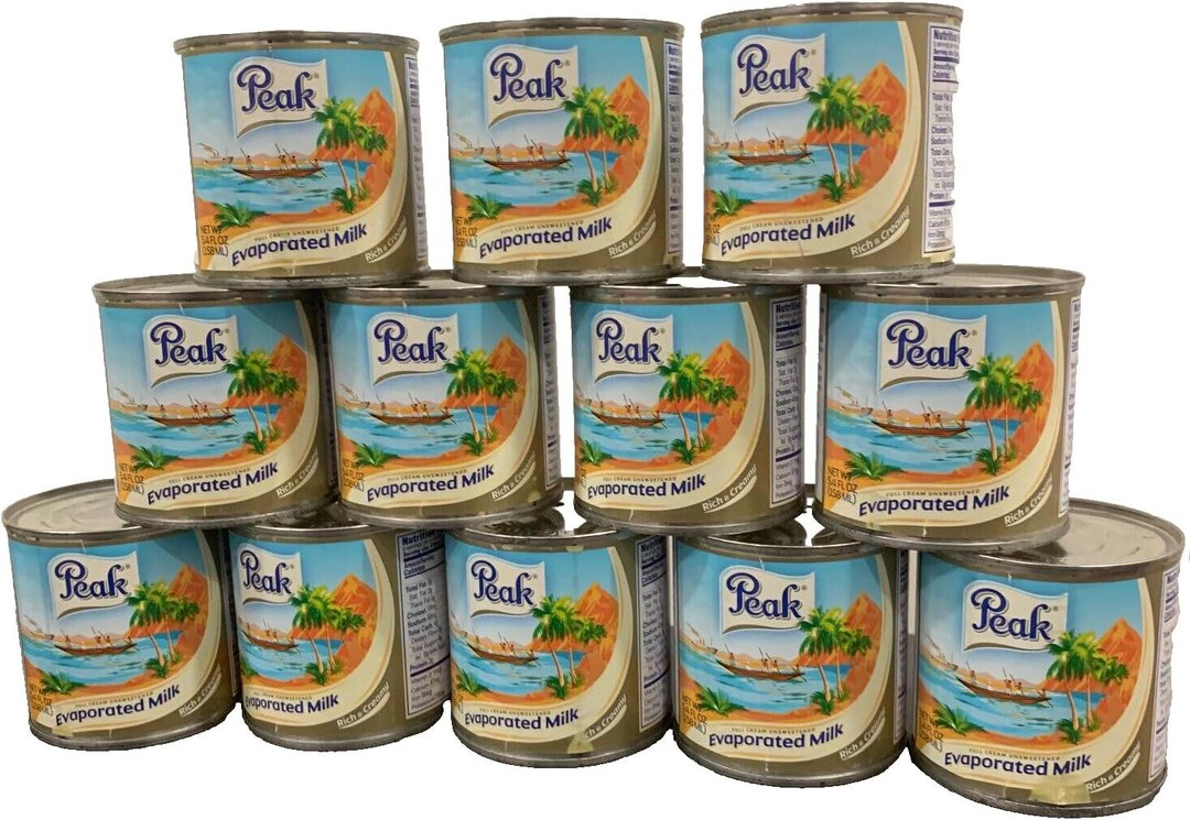 Evaporated Peak Milk / Liquid Peak Milk/ 4 Tins - Etsy