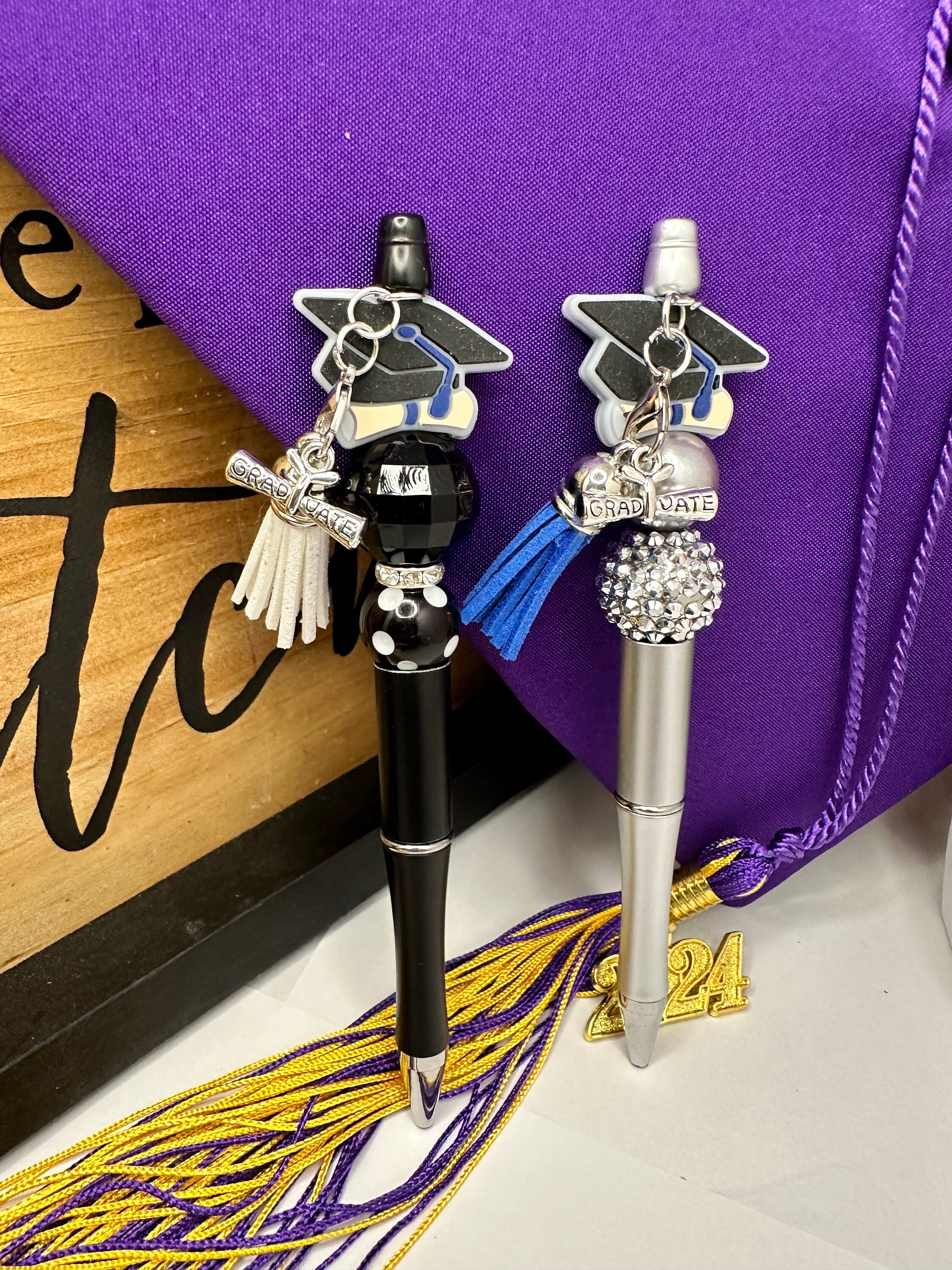 Celebration Time Graduates Gift: Handcrafted Beaded Ink Pen With ...