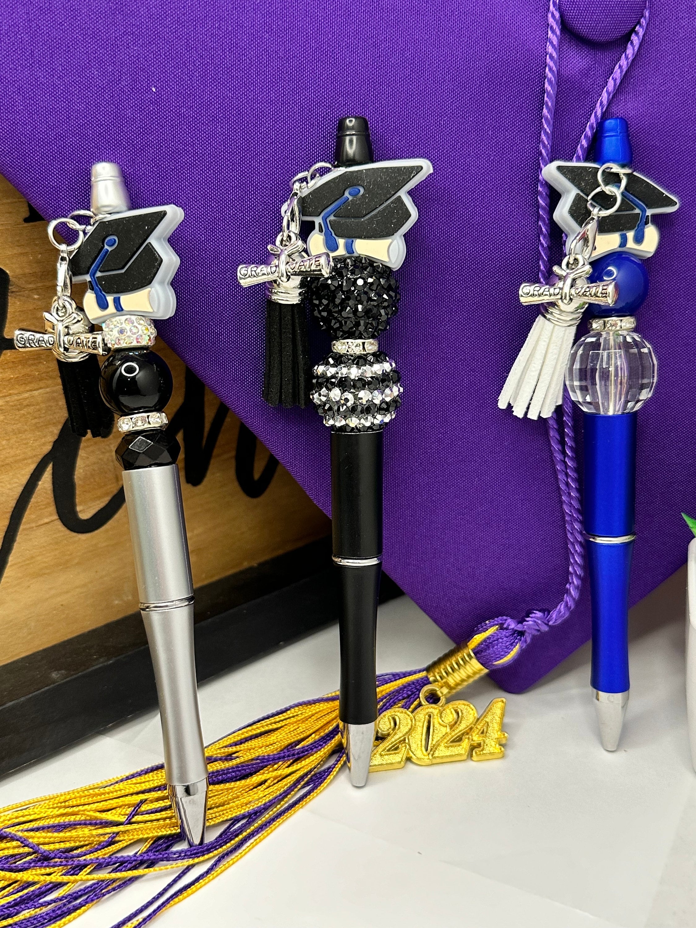 Celebration Time Graduates Gift: Handcrafted Beaded Ink Pen With ...