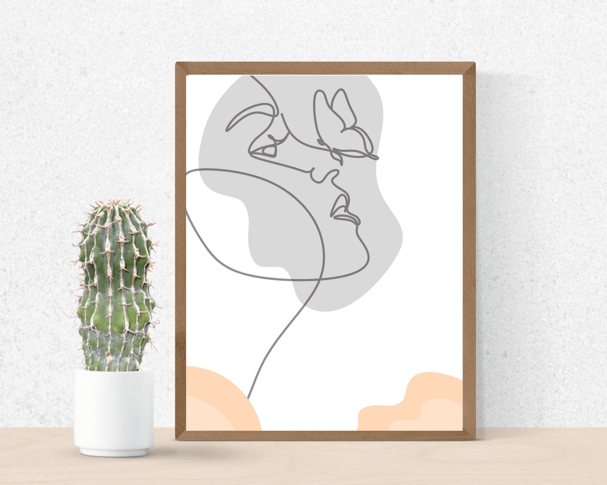 Woman Face Line Art Butterfly Line Art Side Profile Face Line Art ...