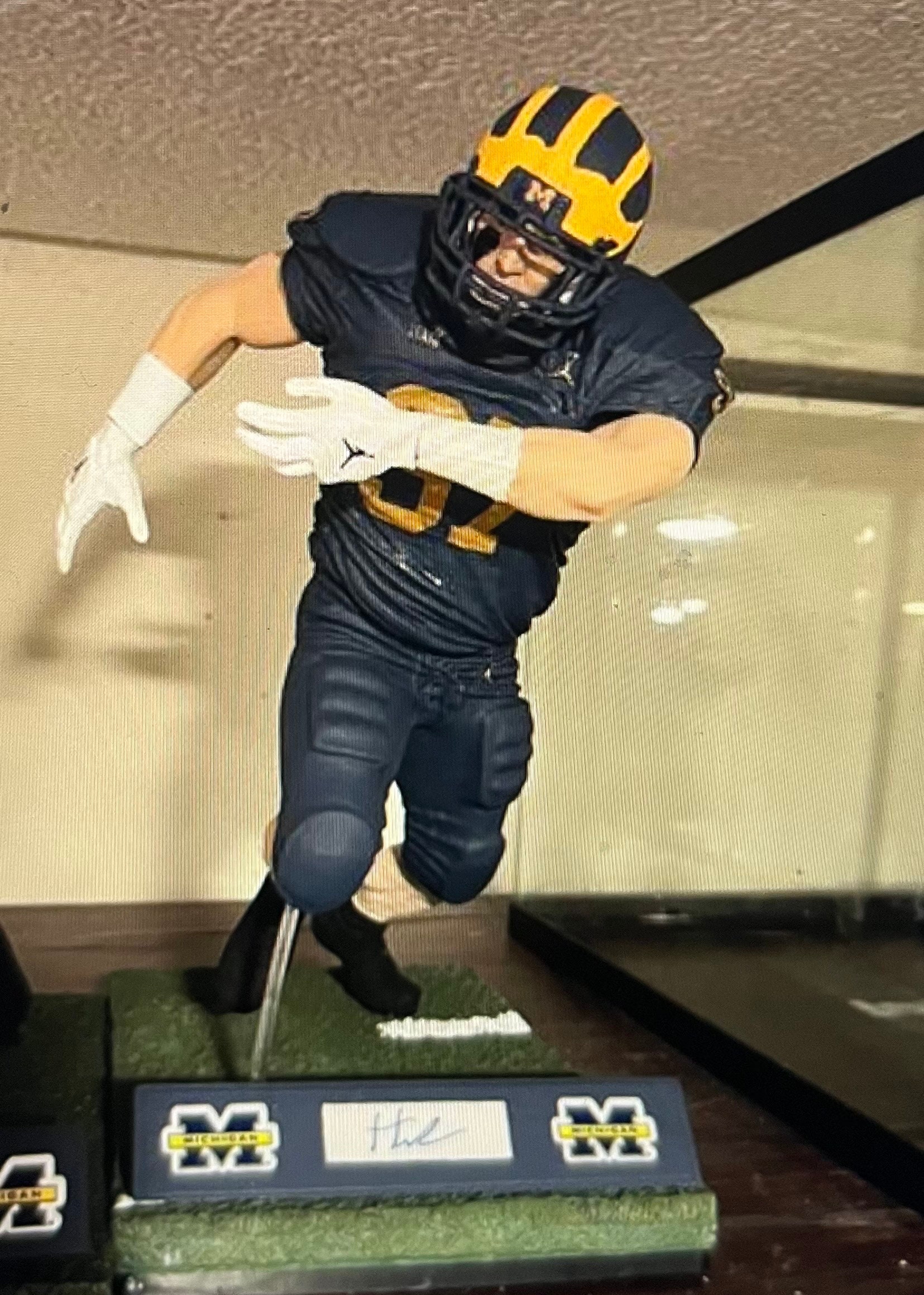 Custom Aidan Hutchinson Michigan Football Figure 12 Hand Painted Signed ...