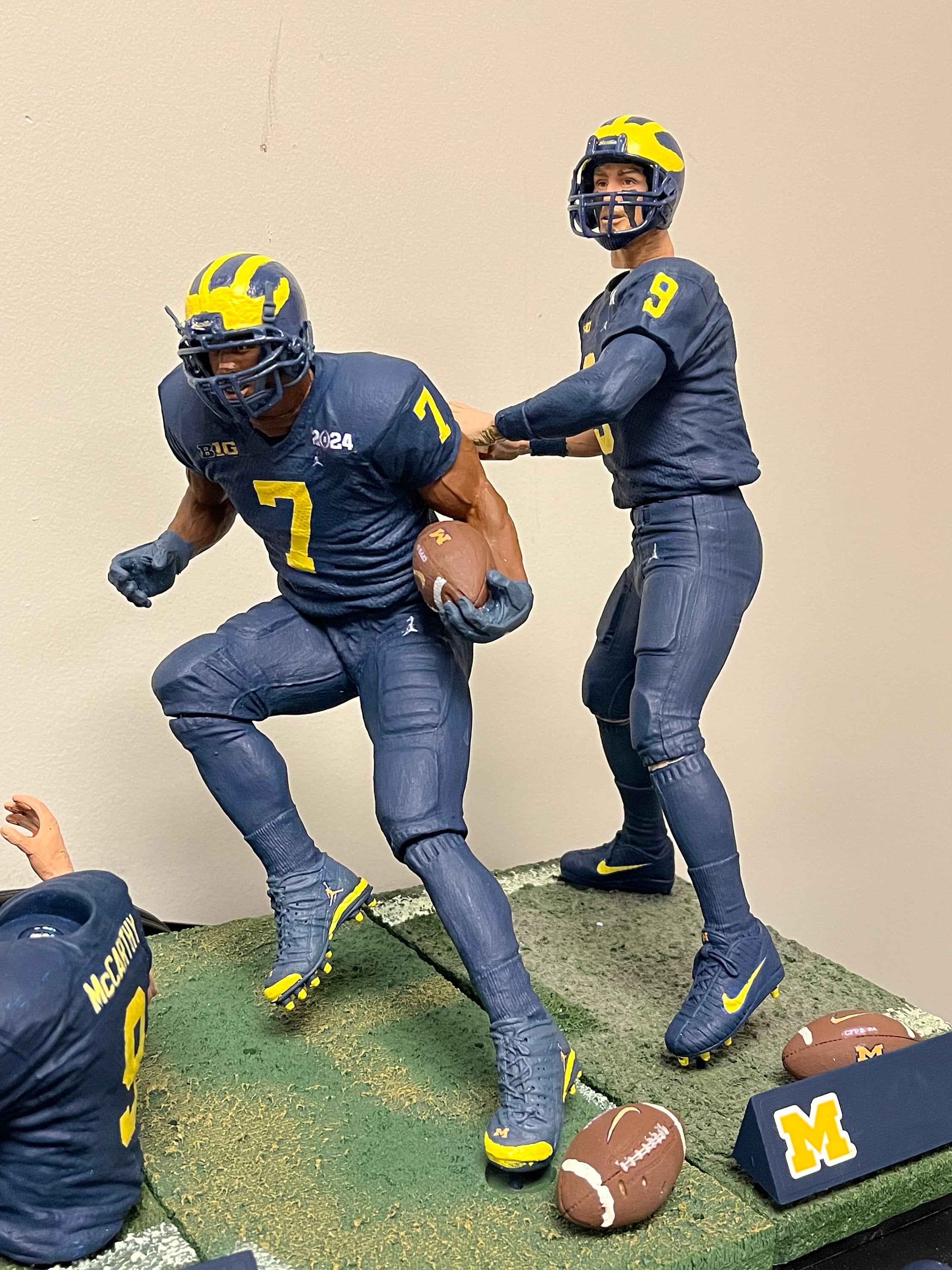 Custom Jj Mccarthy Michigan Football Figure 12” Hand Painted Signed ...