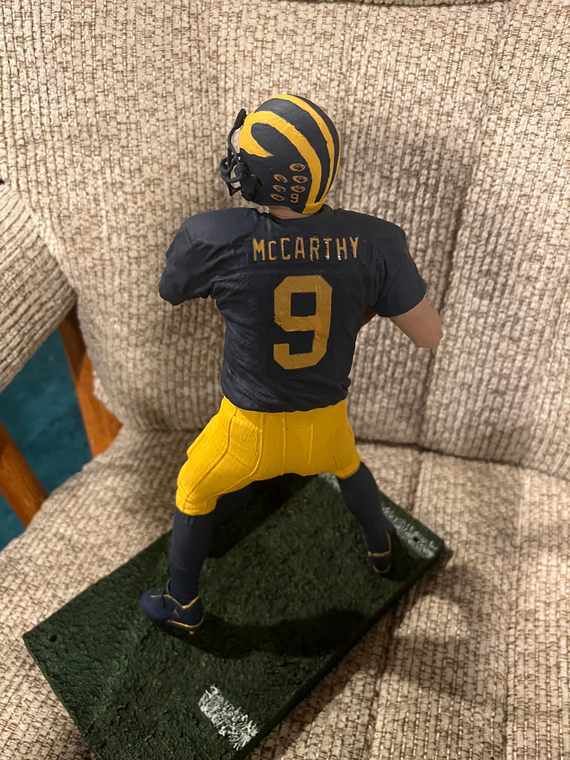 Custom Jj Mccarthy Michigan Football Figure 12” Hand Painted Signed ...