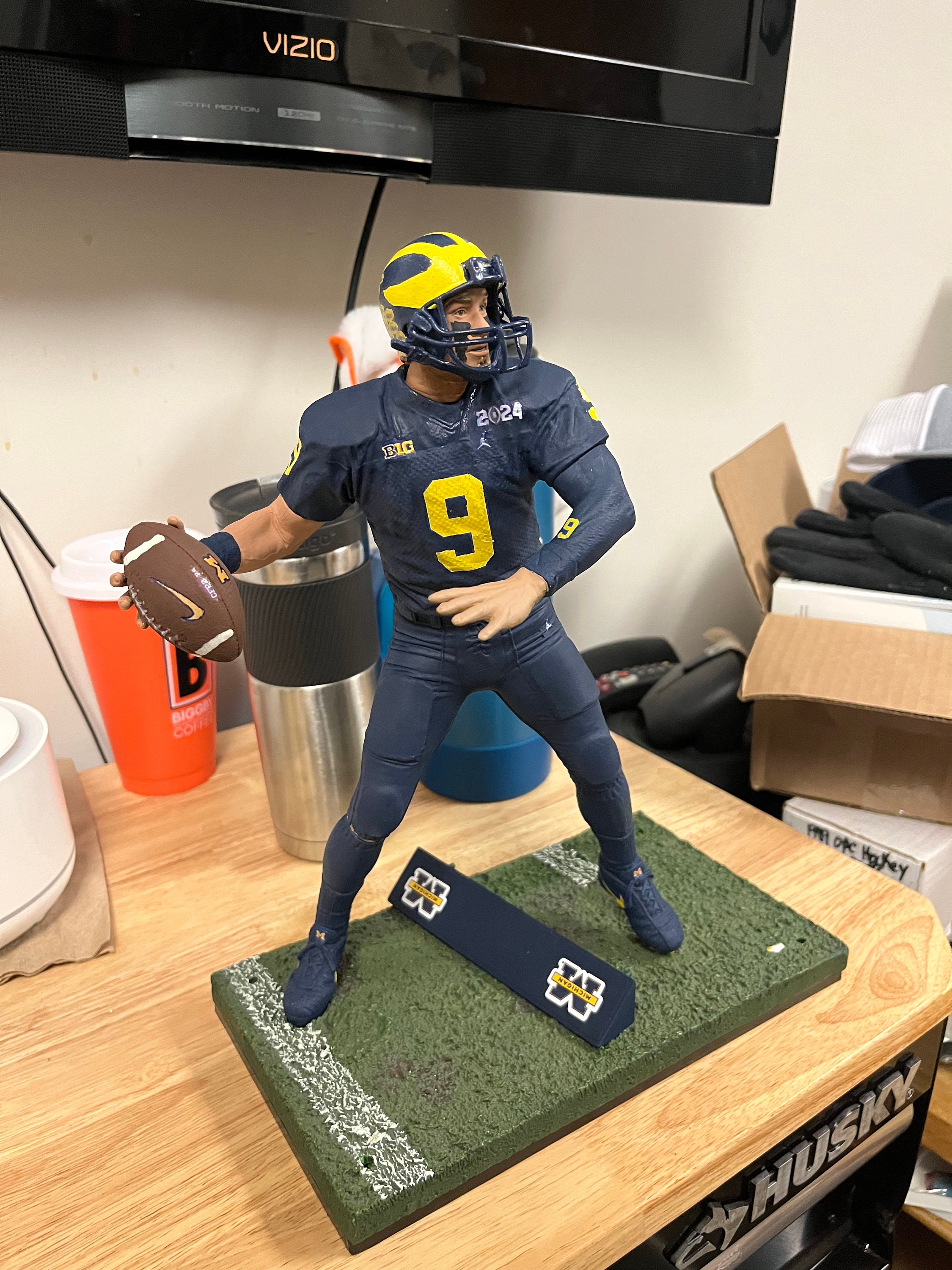 Custom Jj Mccarthy Michigan Football Figure 12” Hand Painted Signed ...