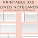 Halloween-themed Printable Unlined 3x5 Index Cards | Notecards | Flash ...