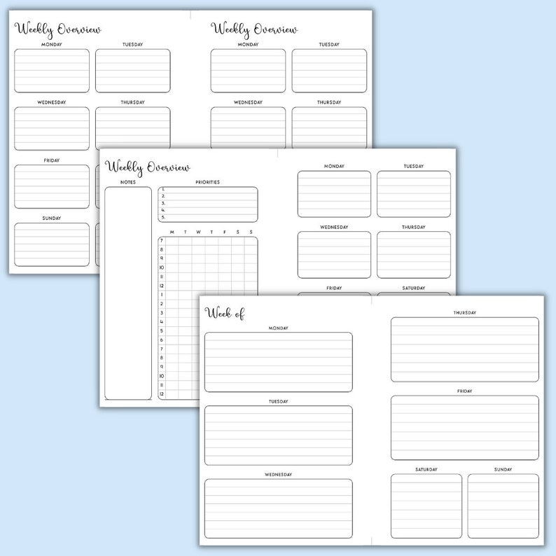 Academic Planner Printable Bundle for July 2023 - June 2024 School Year ...