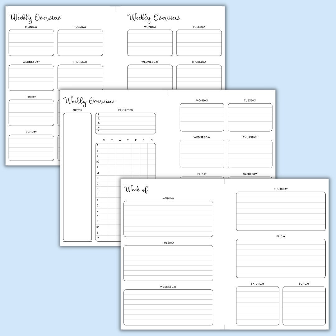 Academic Planner Printable Bundle for July 2023 - June 2024 School Year ...