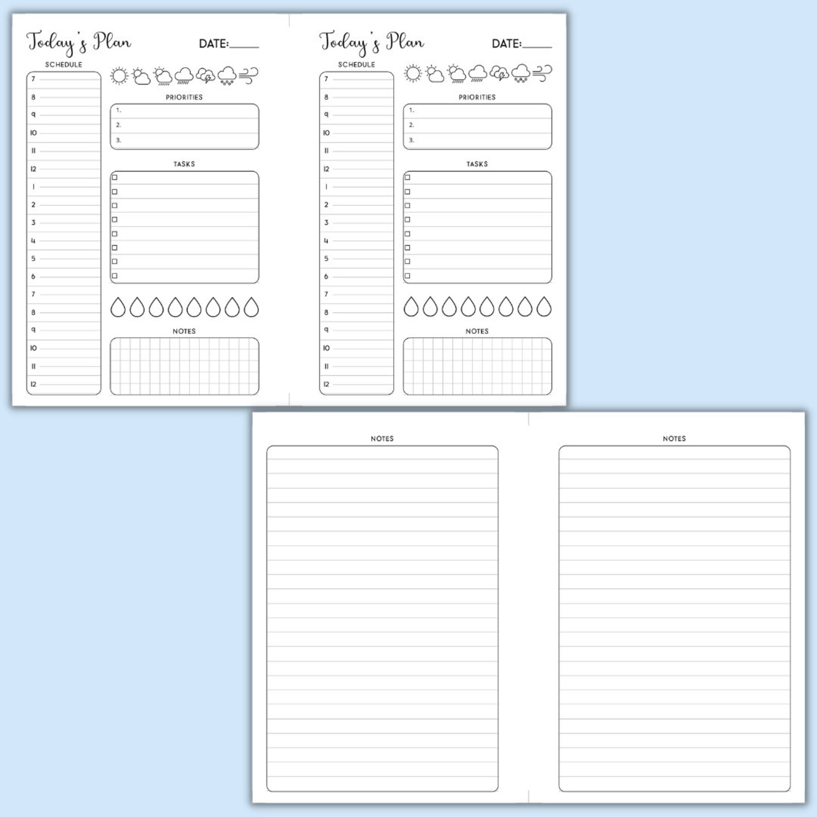 Academic Planner Printable Bundle for July 2023 - June 2024 School Year ...