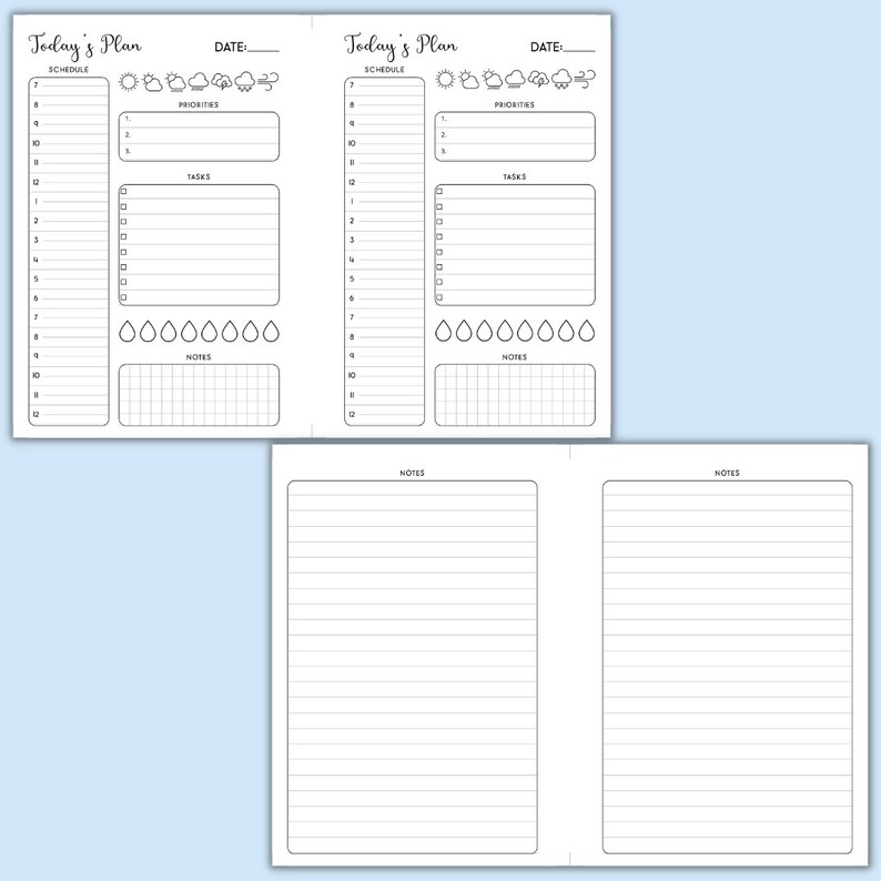 Academic Planner Printable Bundle for July 2023 - June 2024 School Year ...
