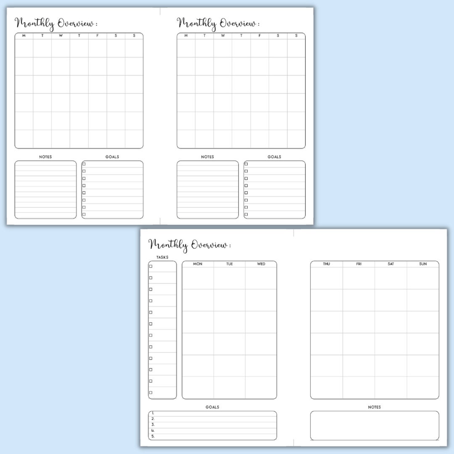 Academic Planner Printable Bundle for July 2023 - June 2024 School Year ...