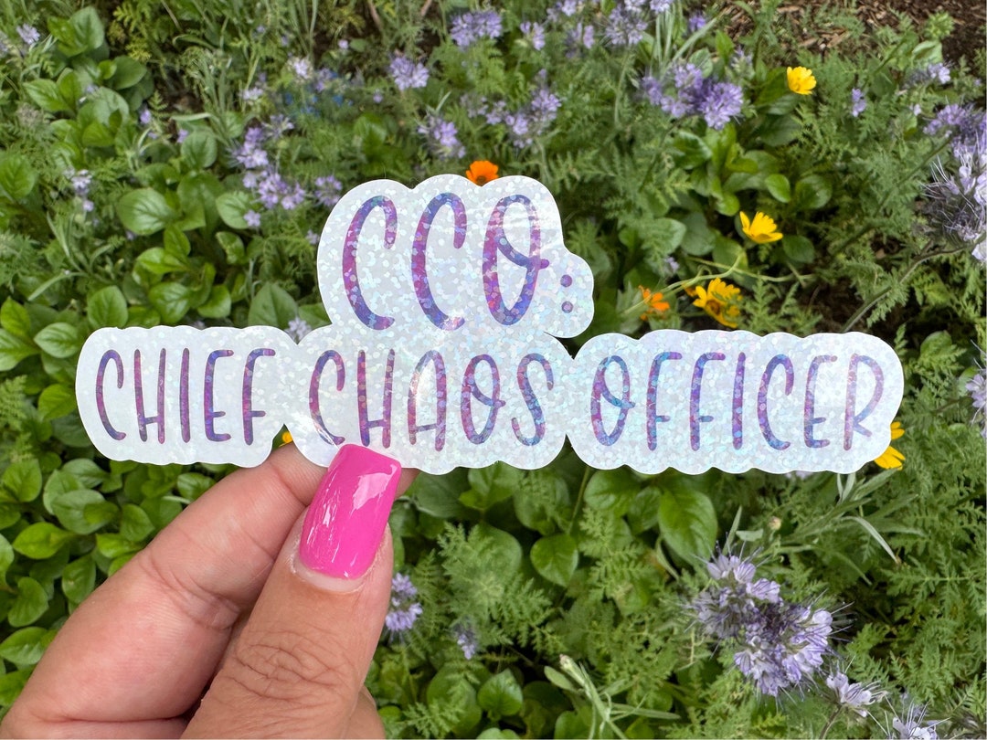 Chaos Chief Vinyl Sticker Quirky Decal for Organized Chaos Lovers - Etsy