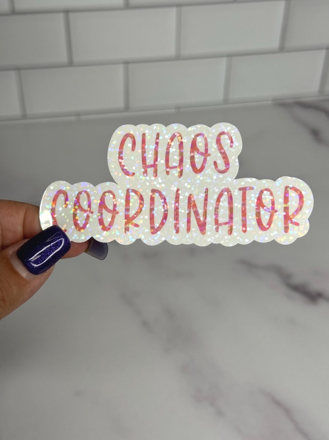 Chaos Coordinator Vinyl Sticker - Holographic Waterproof Decal - Etsy