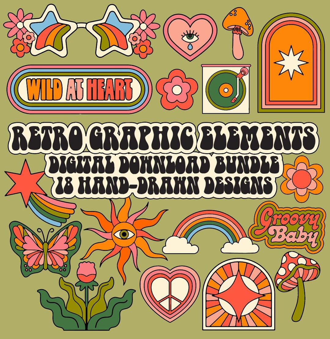 Hippie SVG, Printable Sticker Sheet, SVG PNG Files, Butterfly Svg ...