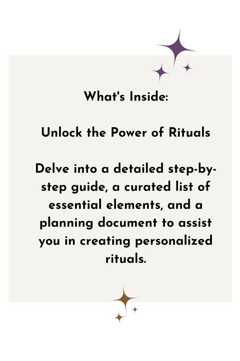 Ritual Design Guide: Spiritual Journey, Stress Relief (PDF) - Etsy