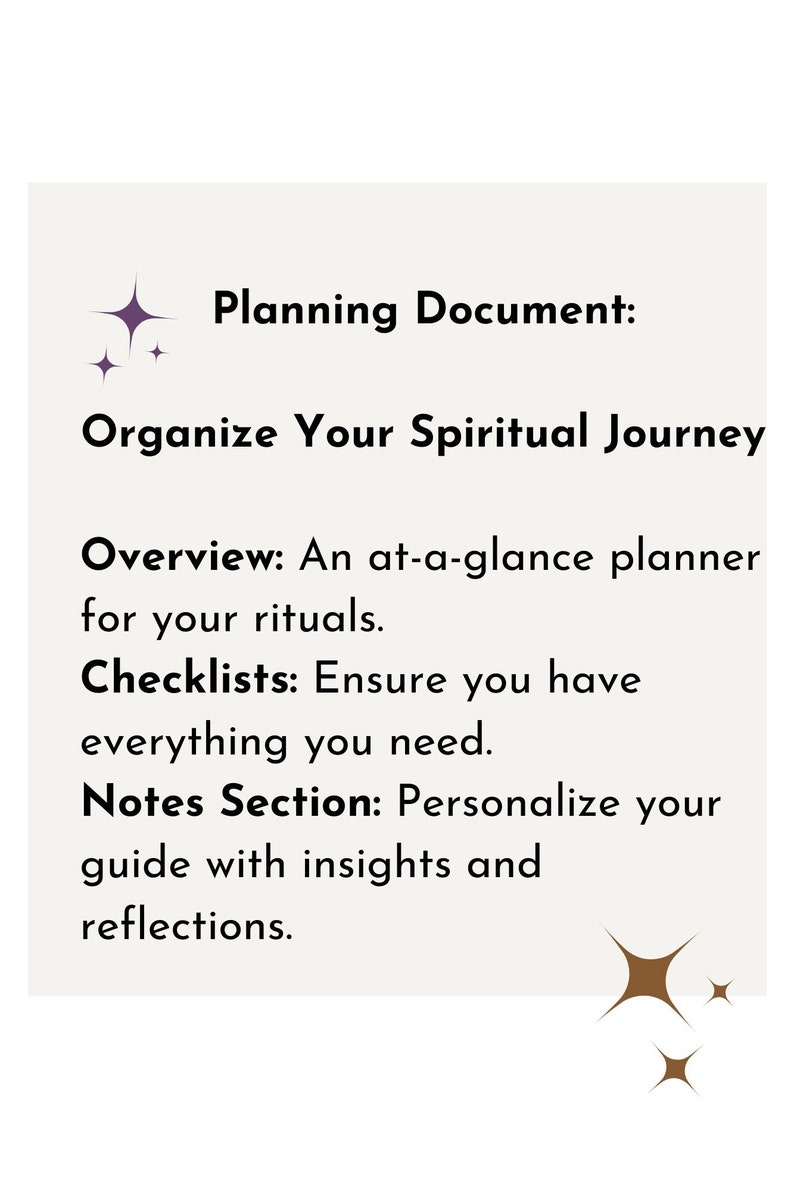 Ritual Design Guide: Spiritual Journey, Stress Relief (PDF) - Etsy