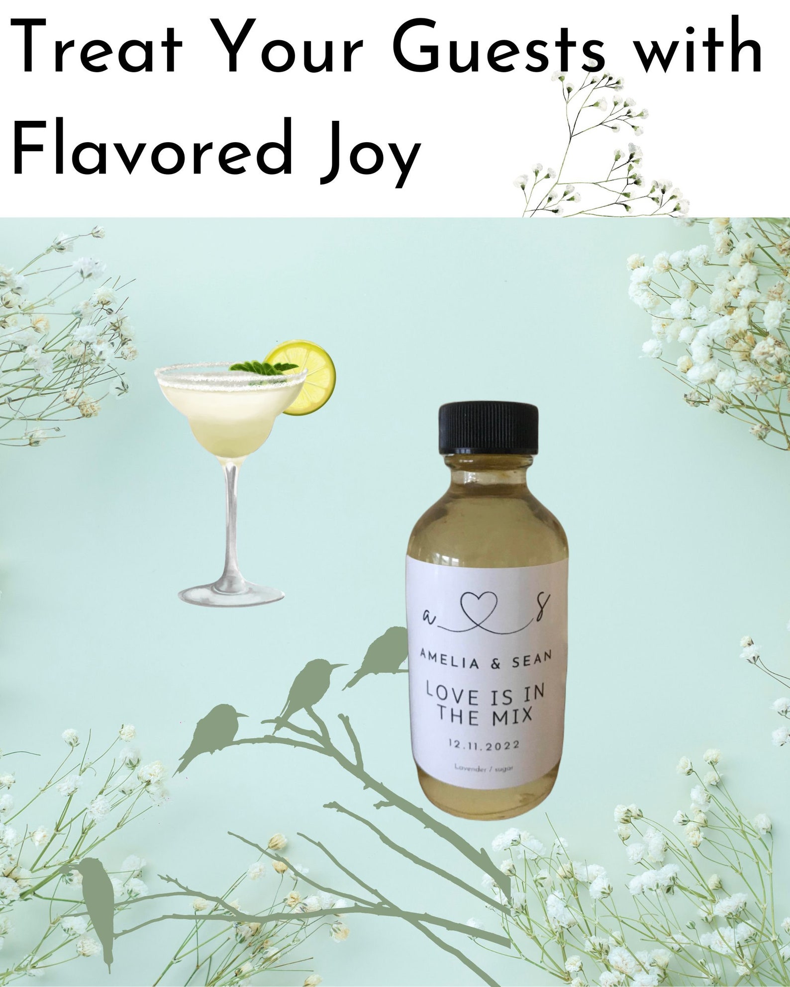 The Perfect Mix Wedding Favors I Personaliized Flavored Simple Syrup I ...