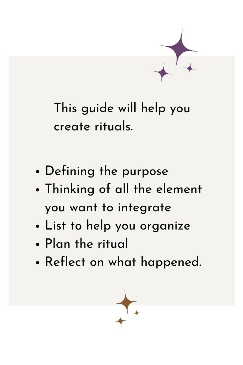 Guide to Create Your Ritual Ritual Design Guide Pdf Digital Product ...