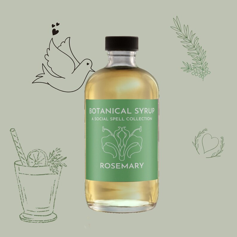 Gourmet Rosemary Simple Syrup: All-natural Botanical Coffee & Cocktail ...