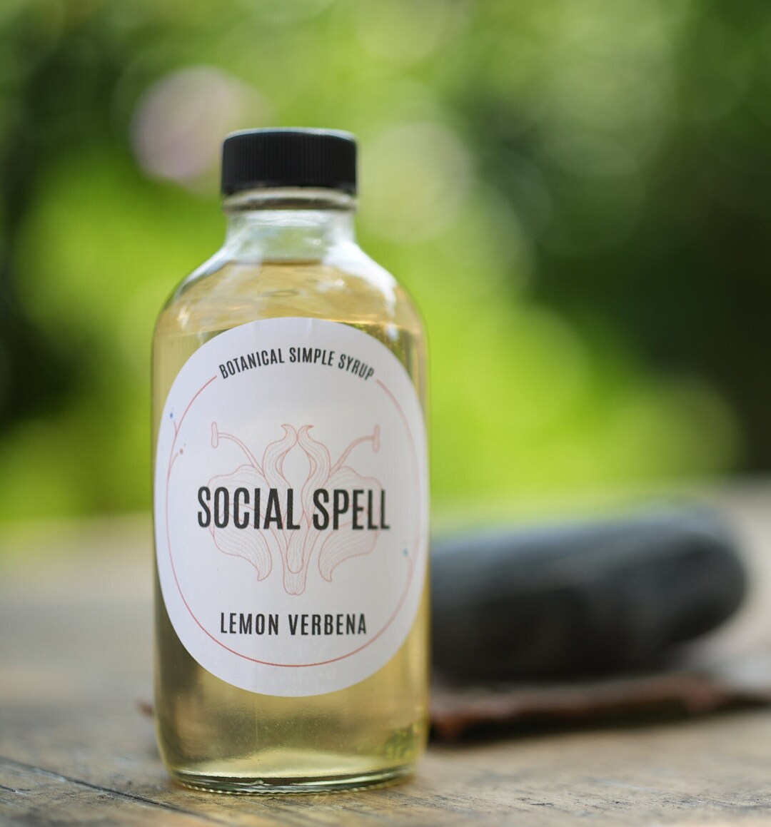 Lemon Verbena 8 Oz Syrup to Craft Amazing Cocktails or Sweeten - Etsy