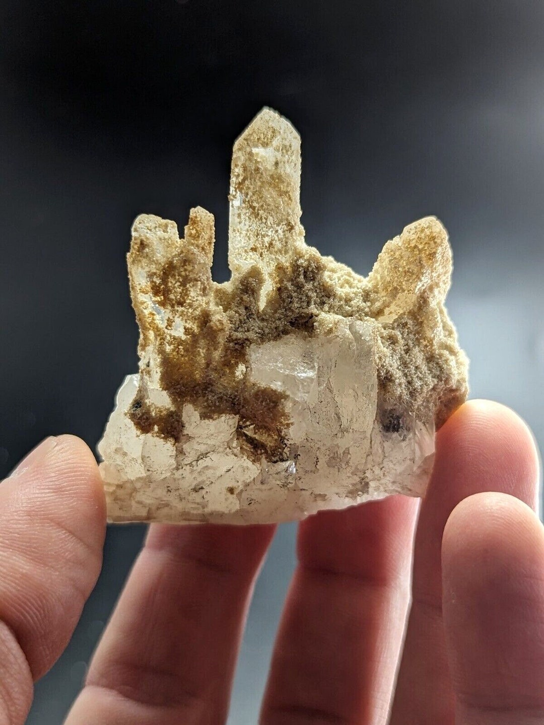 Rare Jeffrey Quarry Cookeite and Quartz Crystal Cluster, Arkansas Old ...
