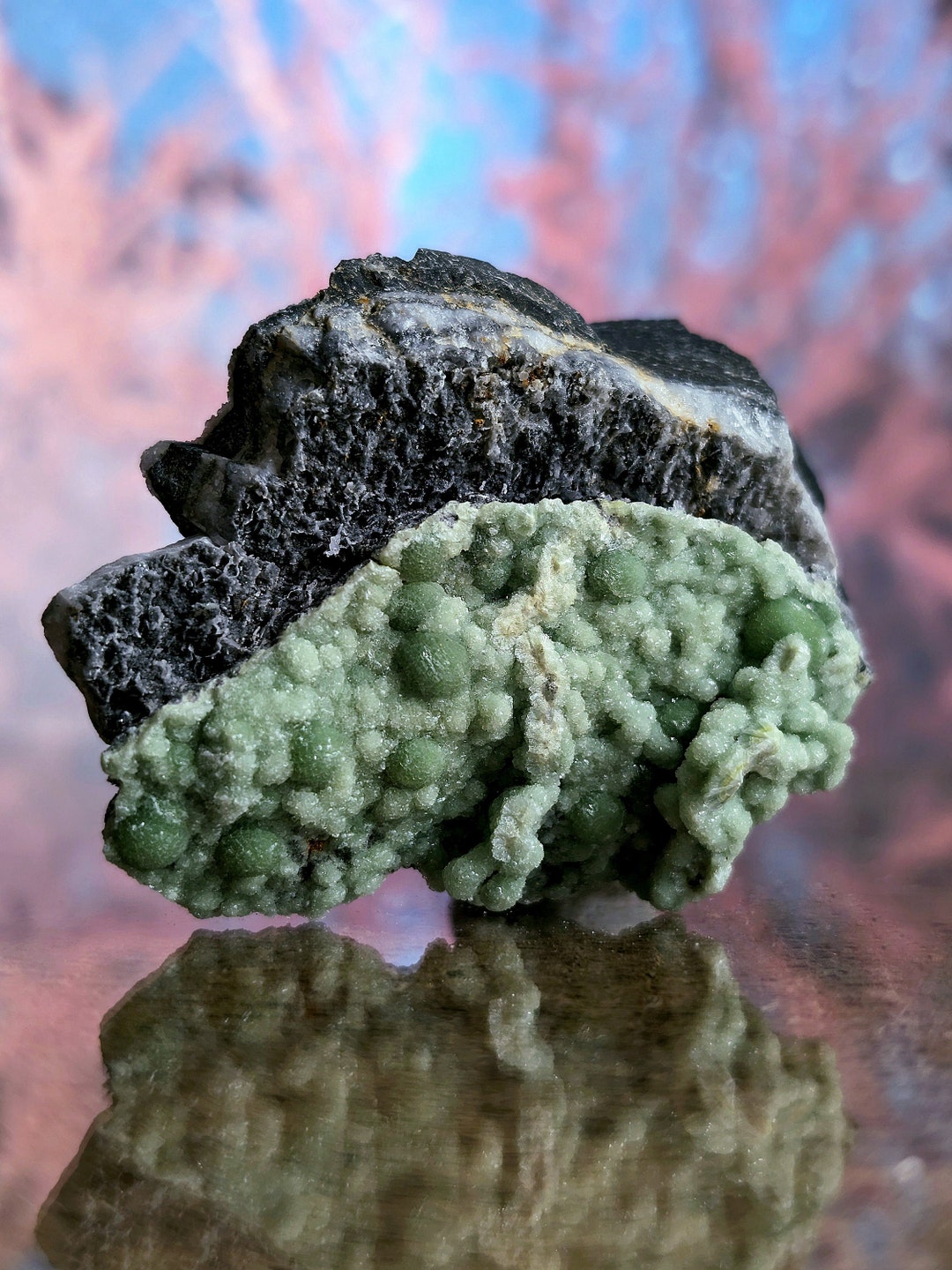 Unique Wavellite on Quartz Specimen Fantastic Old Stock Mauldin ...