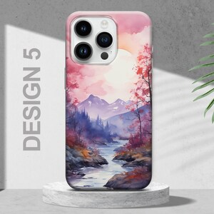Scenic Landscape Mountain Phone Case Forest Landscape Cover for iPhone ...
