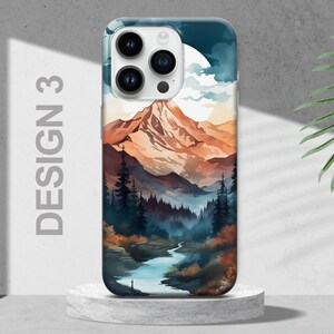 Scenic Landscape Mountain Phone Case Forest Landscape Cover for iPhone ...