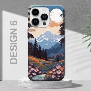 Scenic Landscape Mountain Phone Case Forest Landscape Cover for iPhone ...