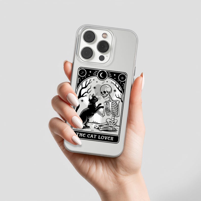 Cat Phone Case – Tarot Card, Mystic Clear Magsafe Cover for iPhone 17 ...