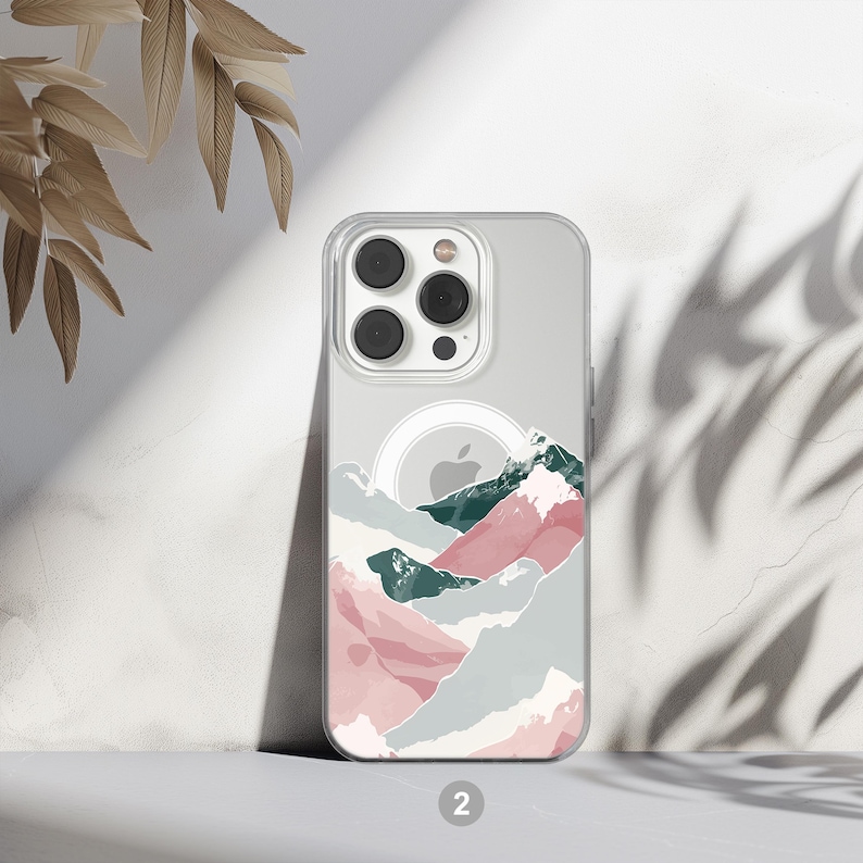 Mountain Phone Case Forest Landscape Clear Magsafe Cover for iPhone 17 ...